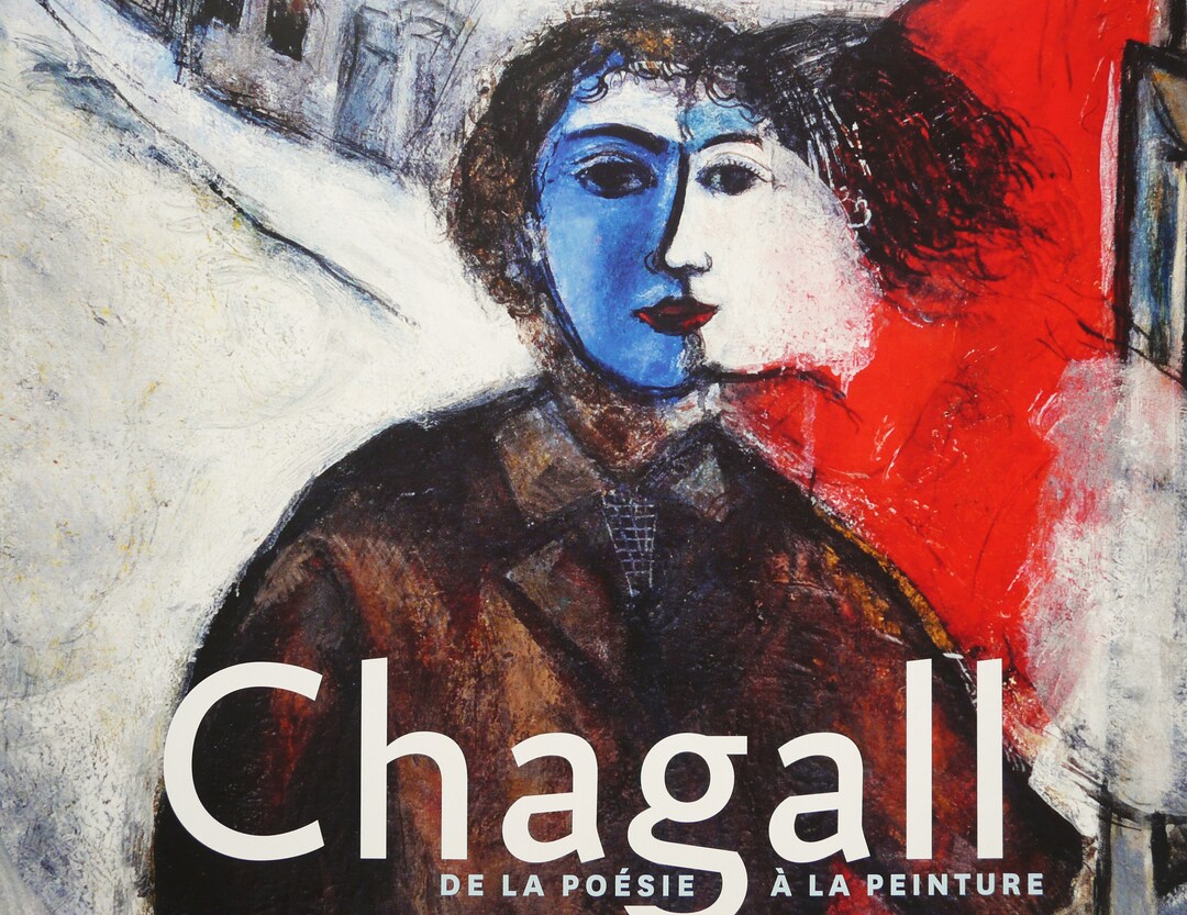 MARC CHAGALL: "de La Poésie à La Peinture", Original Exhibition Poster ...