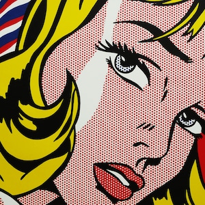ROY LICHTENSTEIN: "girl With Hair Ribbon", Original Exhibition Poster ...