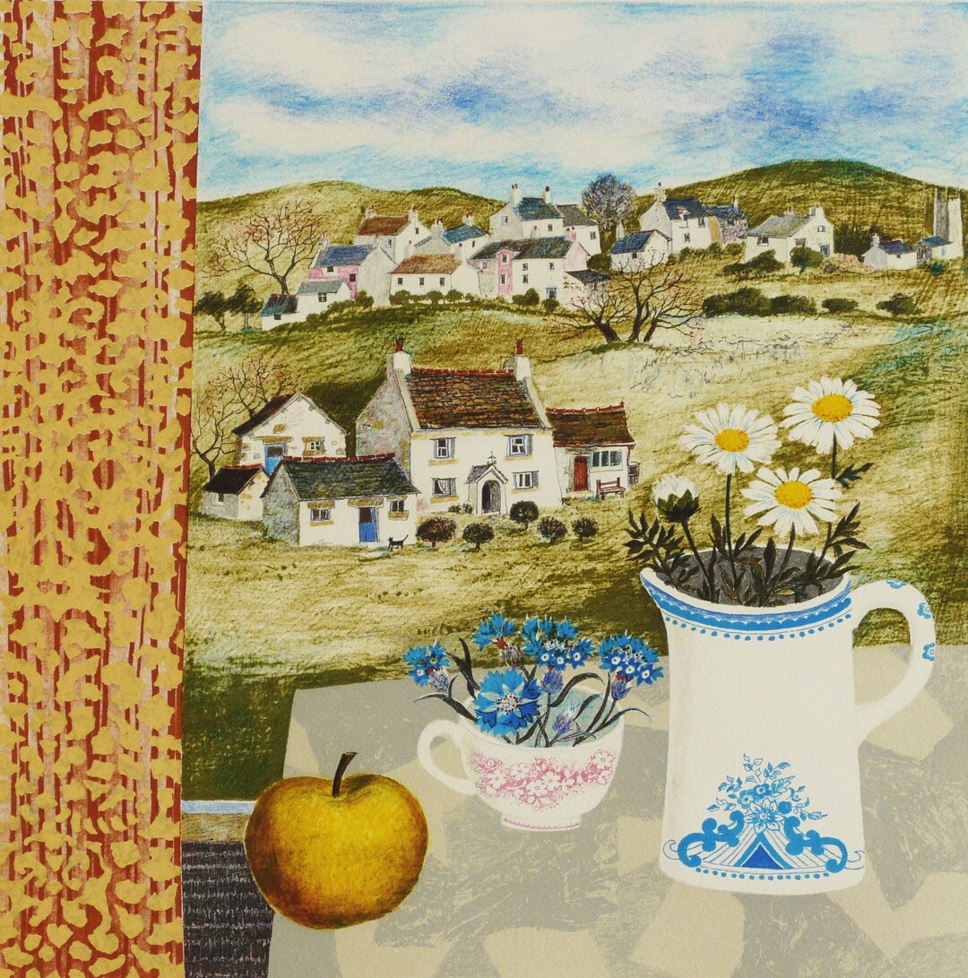 BRENDA KING: "les Marguerittes". Original Color Lithograph. Signed in ...