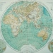 1895 Antique PHYSICAL WORLD MAP. Europa. Africa. Asia. - Etsy