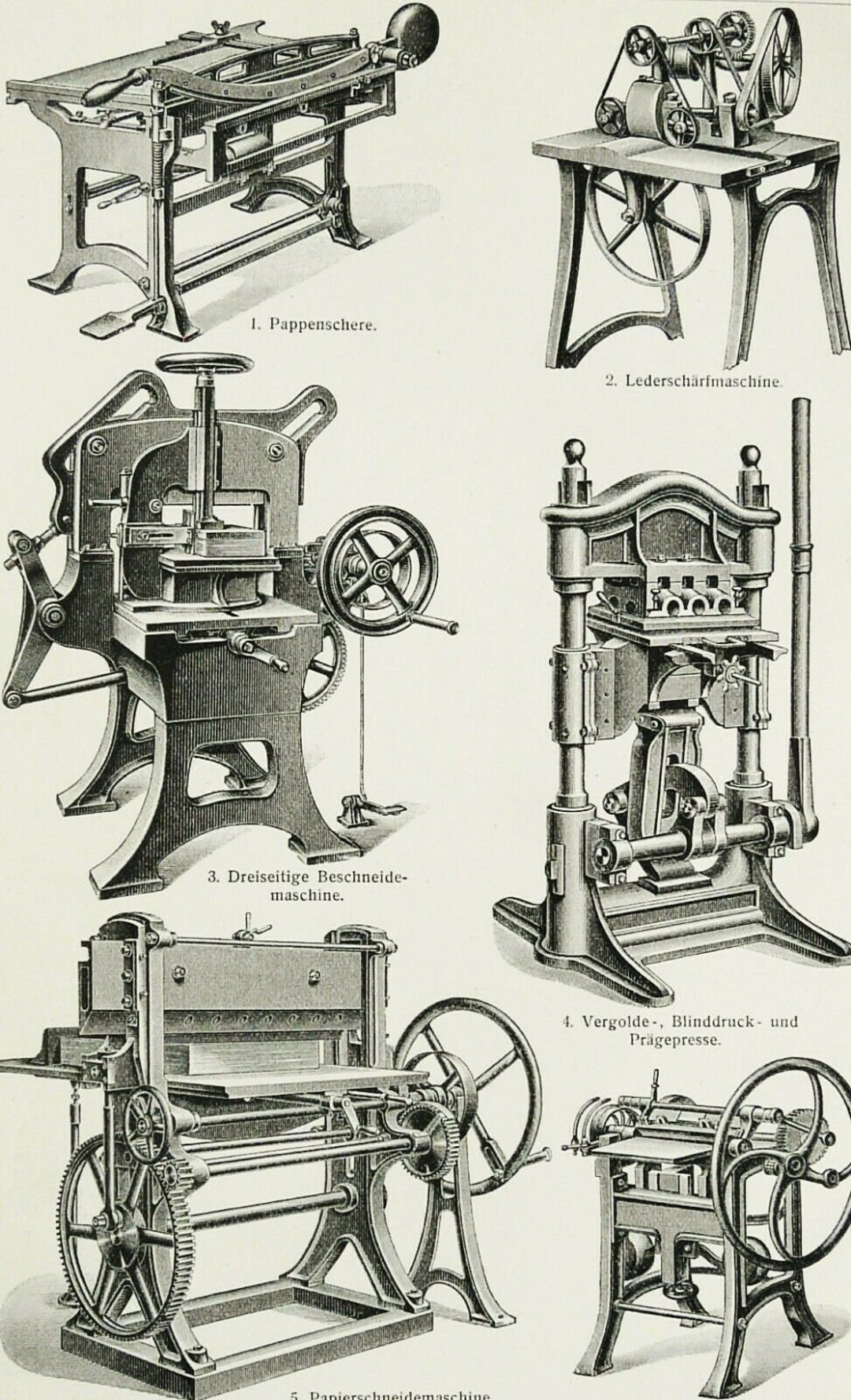 1897 Antique Print of PRINTING, Appareils and Tools. PRINTING PRESSES ...