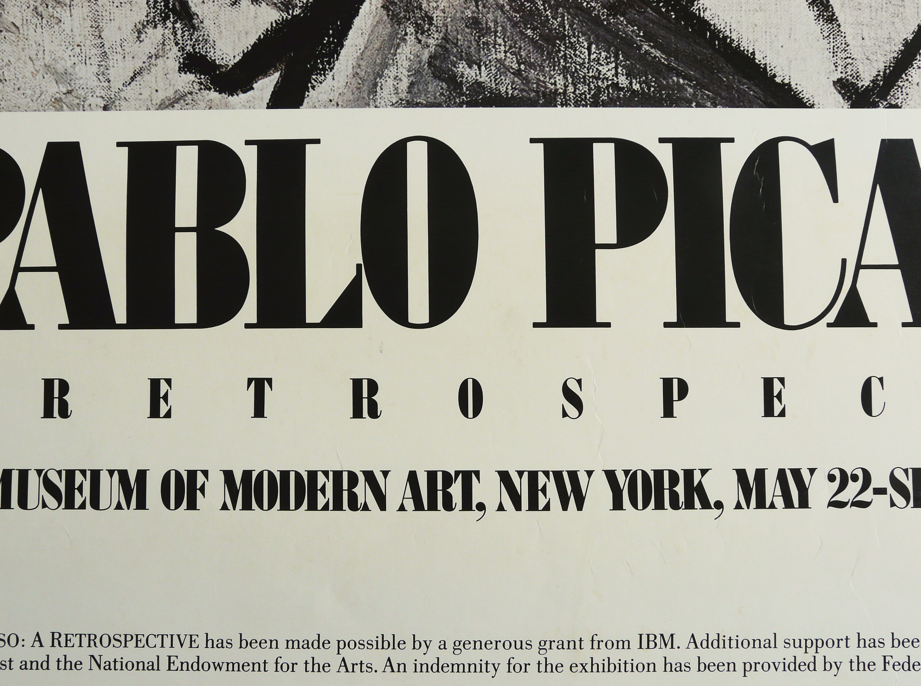 PABLO PICASSO, Original Exhibition Poster for the Museum of Modern Art ...