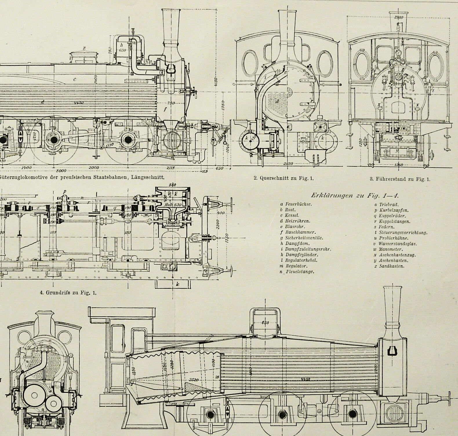 1895 Antique Print: ANTIQUE STEAM LOCOMOTIVE. Steam Engine. Trains. 129 ...