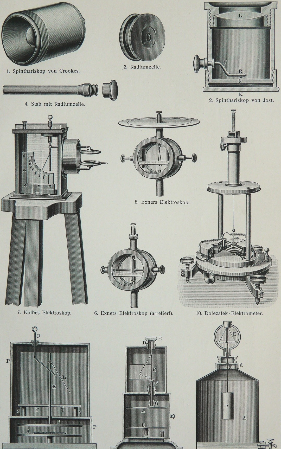 1897 Antique Print of X-RAYS. X-RADIATION. Electromagnetic Radiation ...