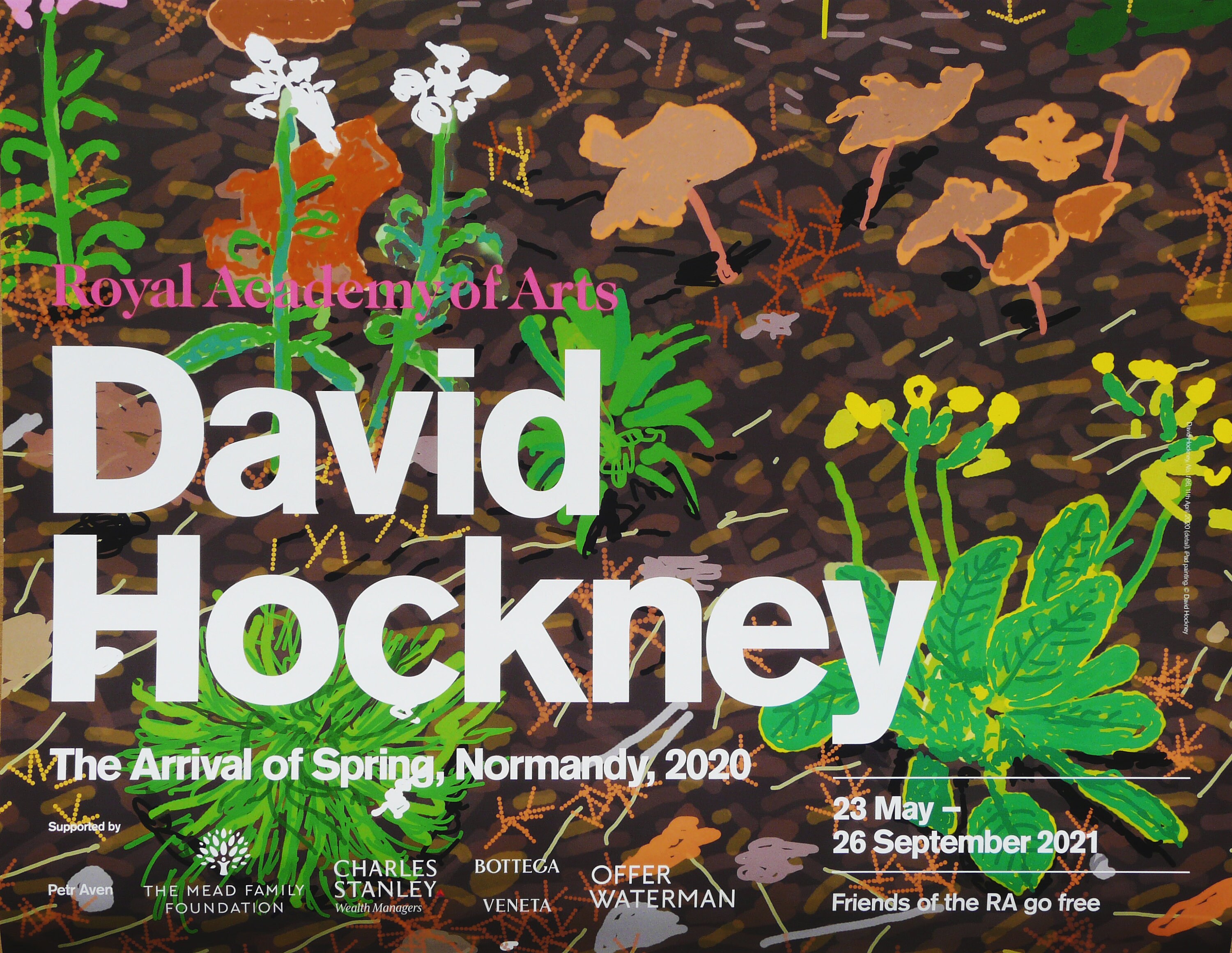 DAVID HOCKNEY, Original Exhibition Poster, 2020. Pop Art. Hiperrealism ...