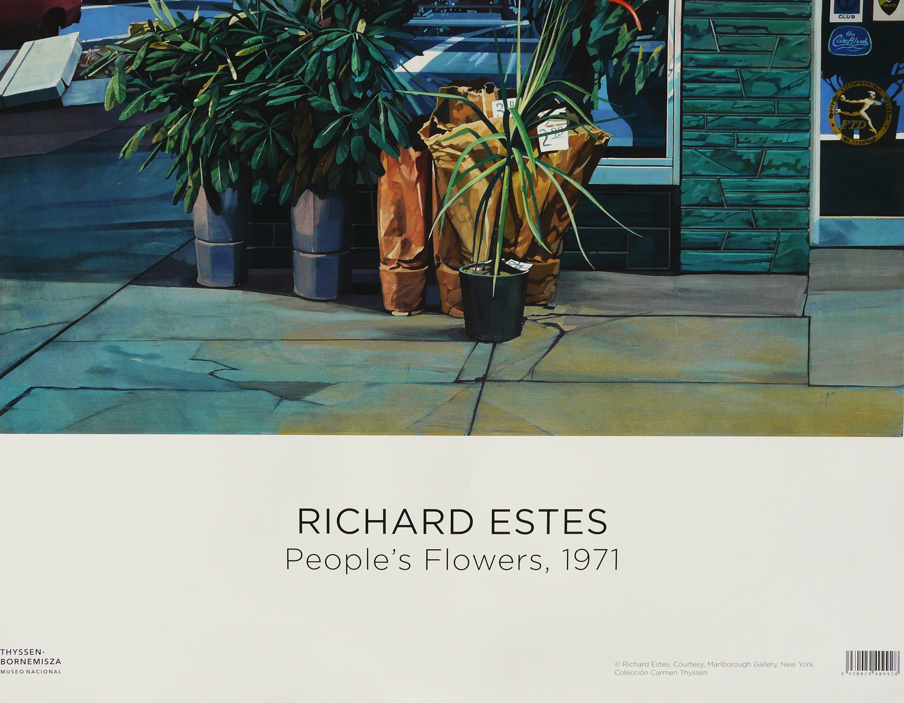 RICHARD ESTES: peoples Flowers, 1971. Original Art Poster for Museo ...
