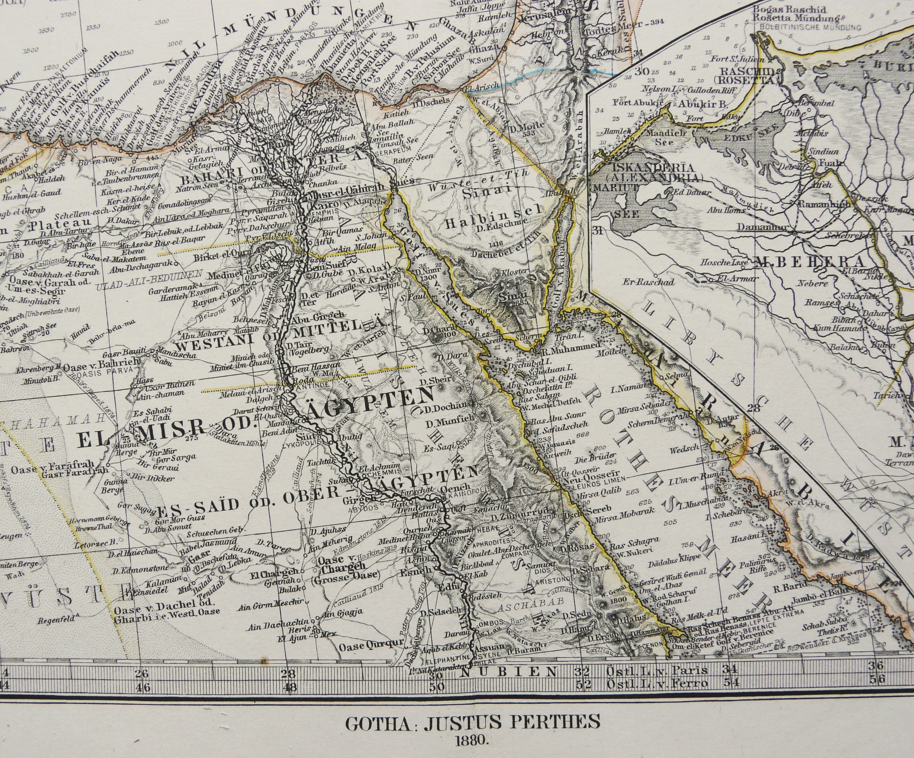 1880 Antique Physical Map of TURKEY. OTTOMAN EMPIRE. Turkish Empire ...