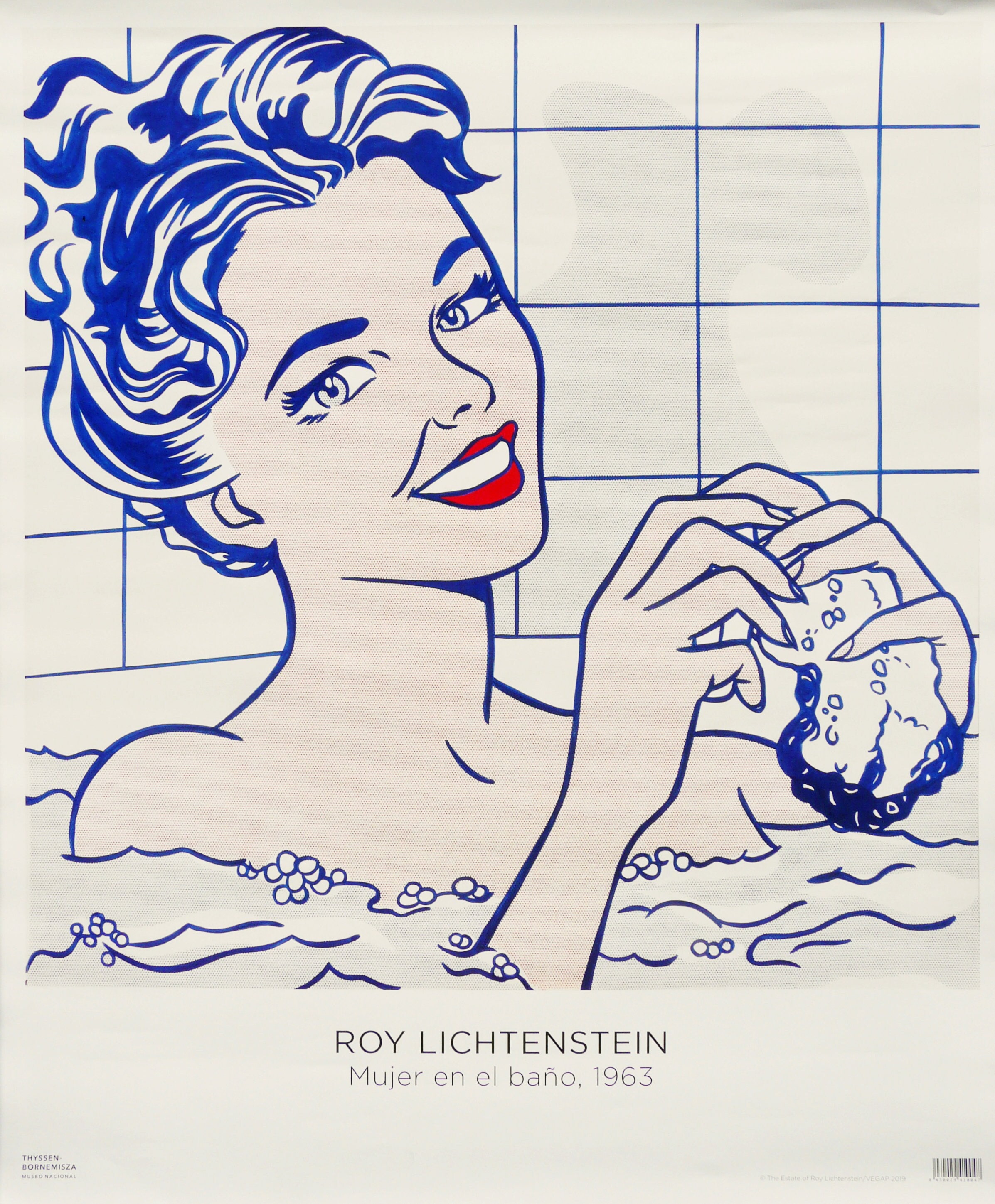ROY LICHTENSTEIN: woman in Bath. Original Art Poster. Pop Art. - Etsy