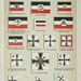 1895 Antique Lithograph of GERMAN HISTORIC FLAGS. Flags of German ...