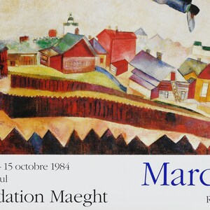 MARC CHAGALL, Exhibition Poster for Fondation Maeght, Provence, France ...