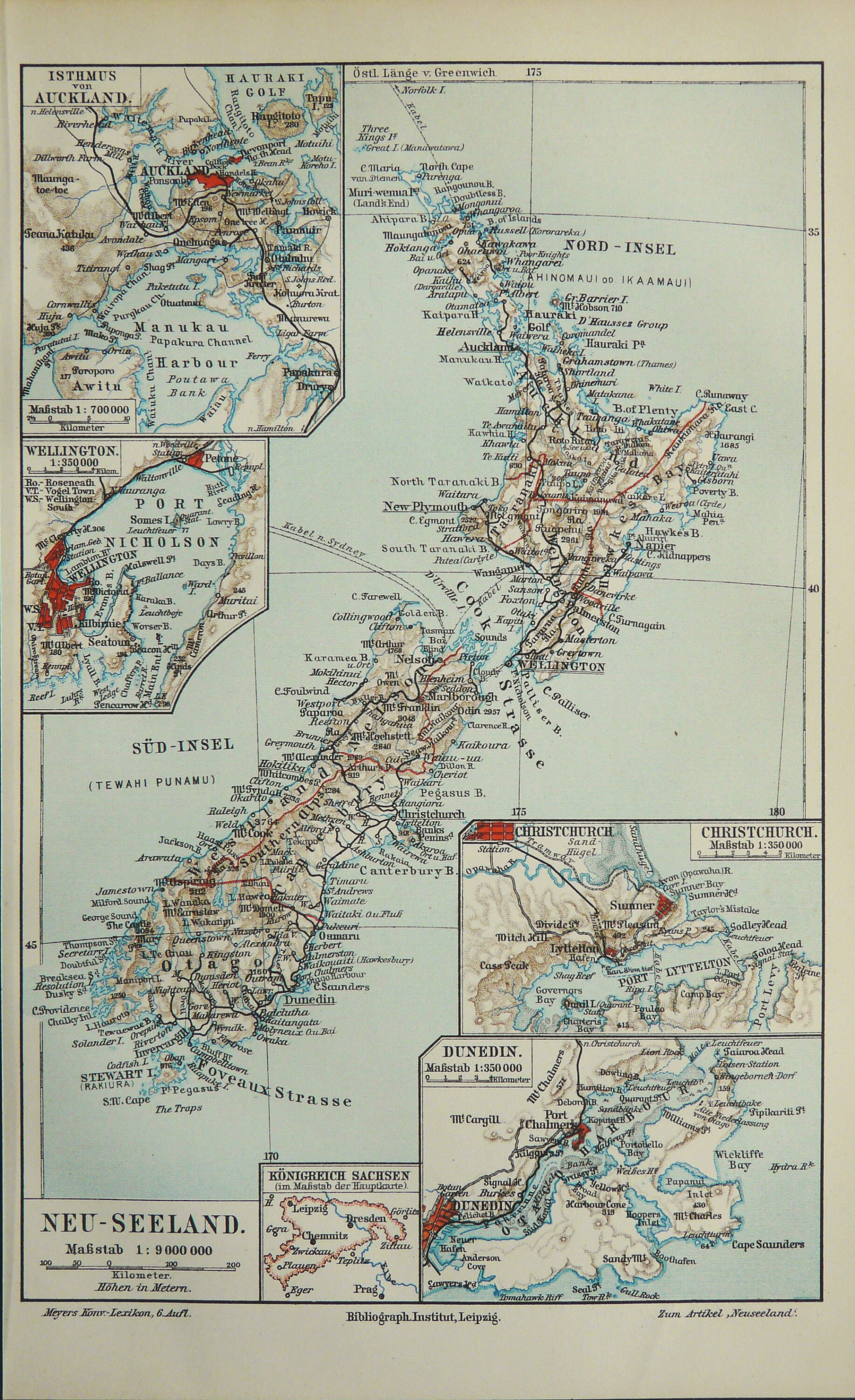 1897 Antique Map of NEW ZEALAND. OCEANIA. 127 Years Old Chart. - Etsy