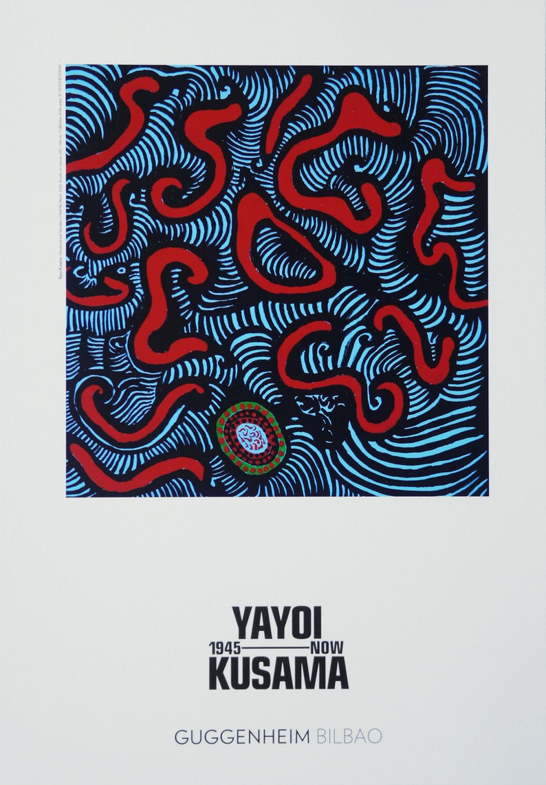 YAYOI KUSAMA, Original Exhibition Mini Poster. Pop Art. Feminist Art ...