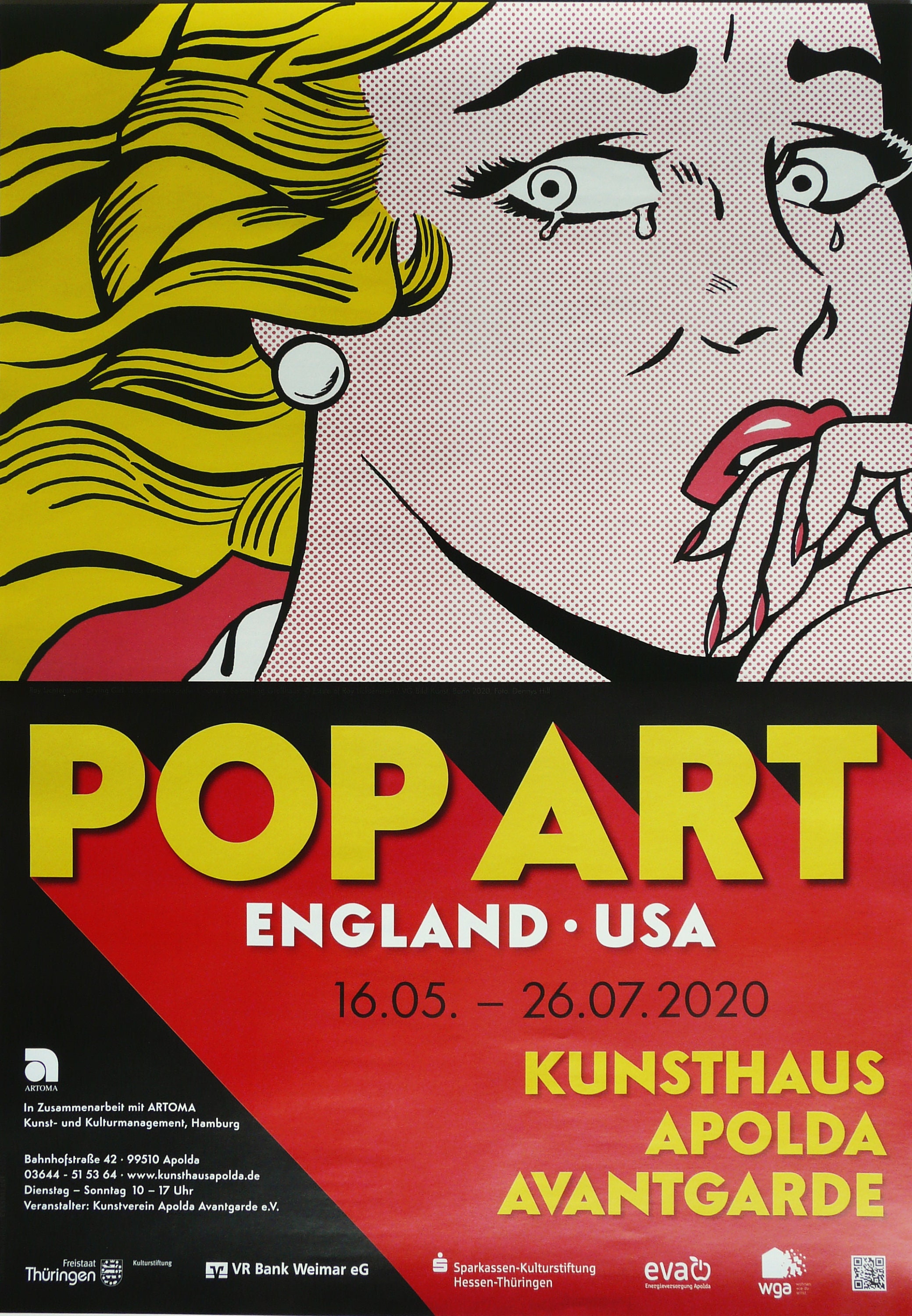 POP ART, Roy Lichtenstein. Original Exhibition Poster. - Etsy