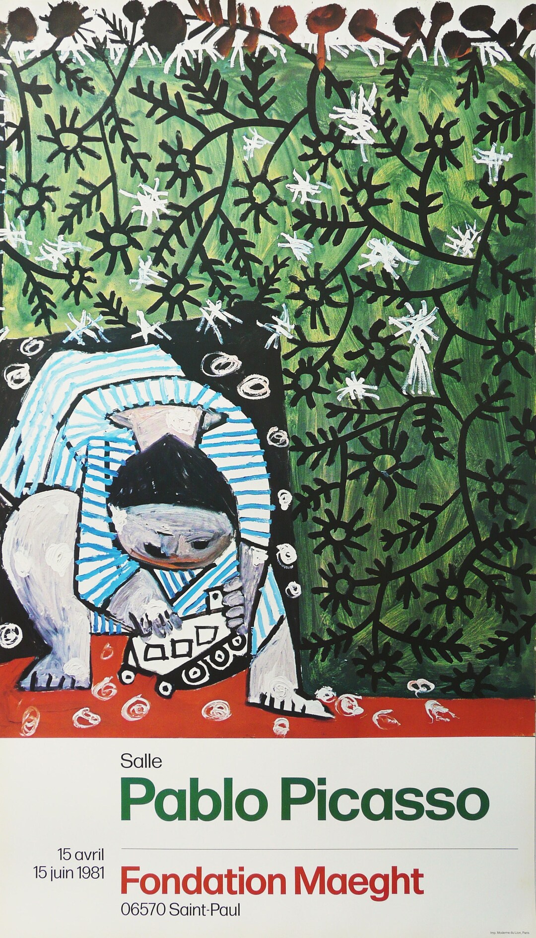 PABLO PICASSO. Original Exhibition Poster for Fondation - Etsy