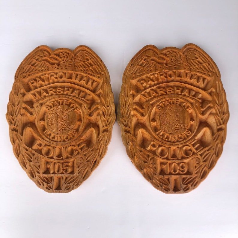 Custom Wooden Law Enforcement Badge | Police | State Trooper | Sheriff ...