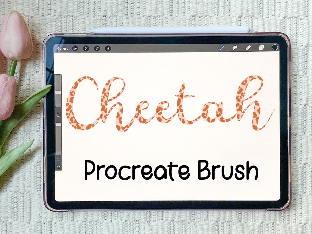 Cheetah Procreate Brush | Cheetah Pattern Brush | Lettering Procreate ...