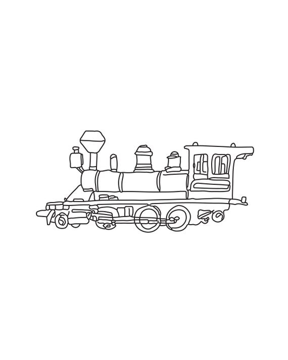 Train Engine Sketch