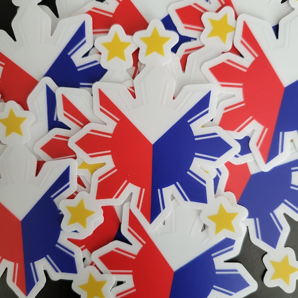 Philippine Flag Stickers - Etsy