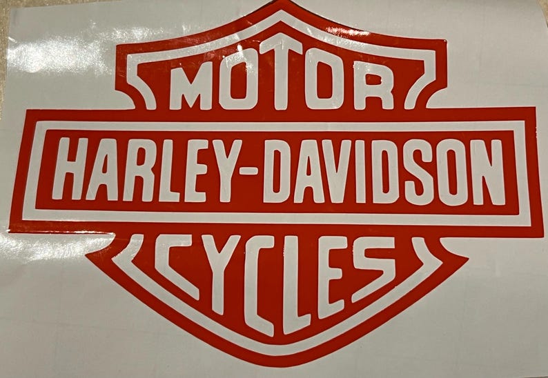Harley Davidson Motorcycle Vinyl Decal Stickers - Etsy