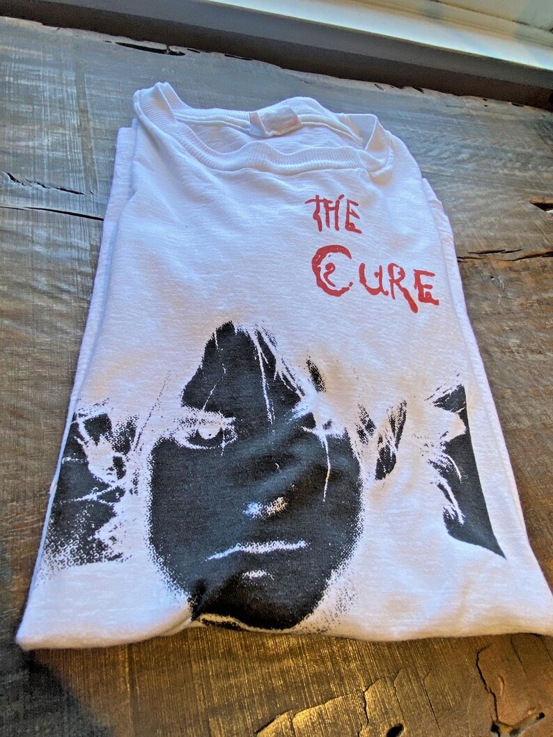 THE CURE VINTAGE T-shirt Rare Soft Thin Robert Smith - Etsy