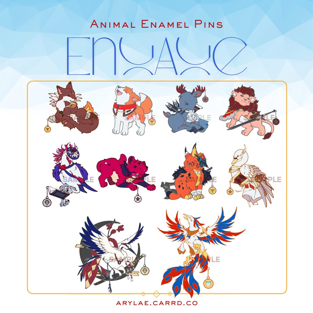 Engage: Animal Enamel Pins - Etsy