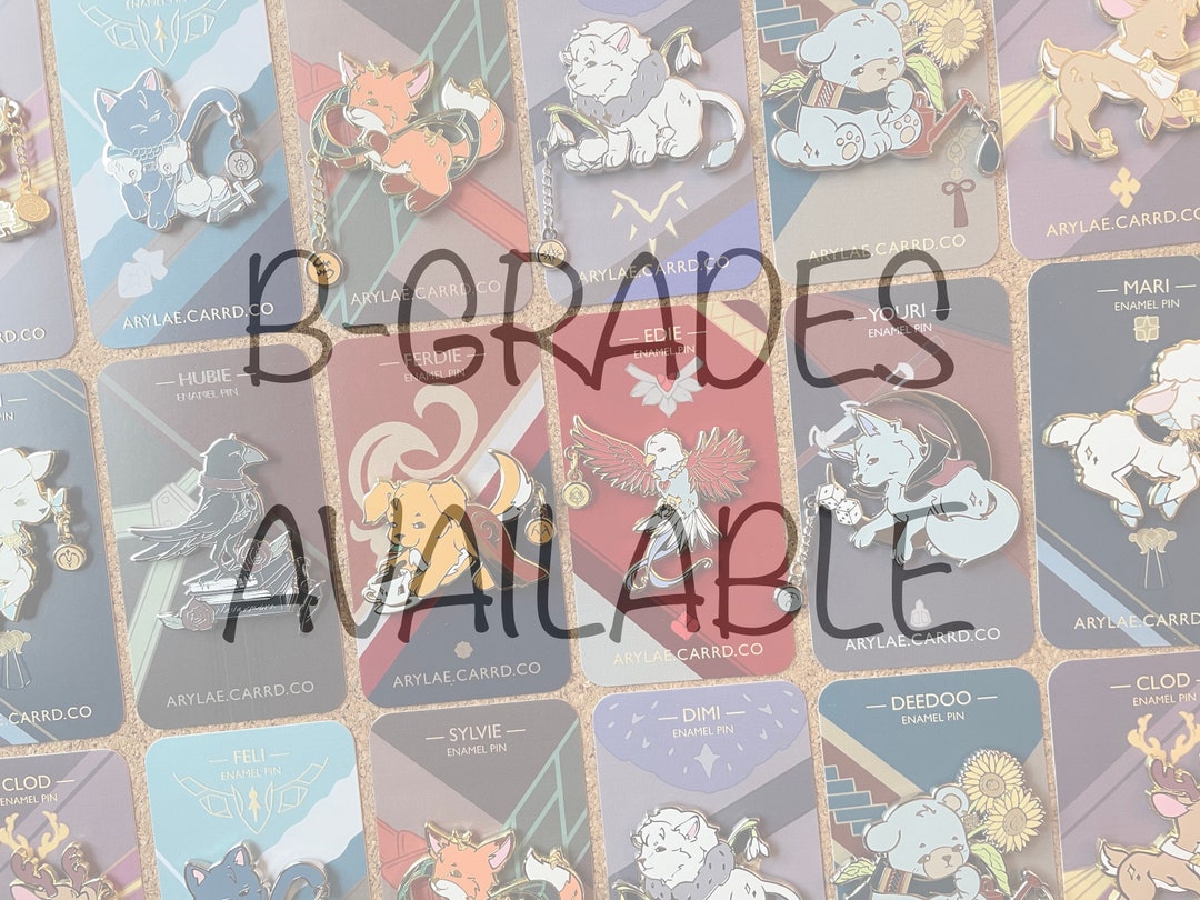 B-GRADES: Hopes/engage Animal Enamel Pins - Etsy