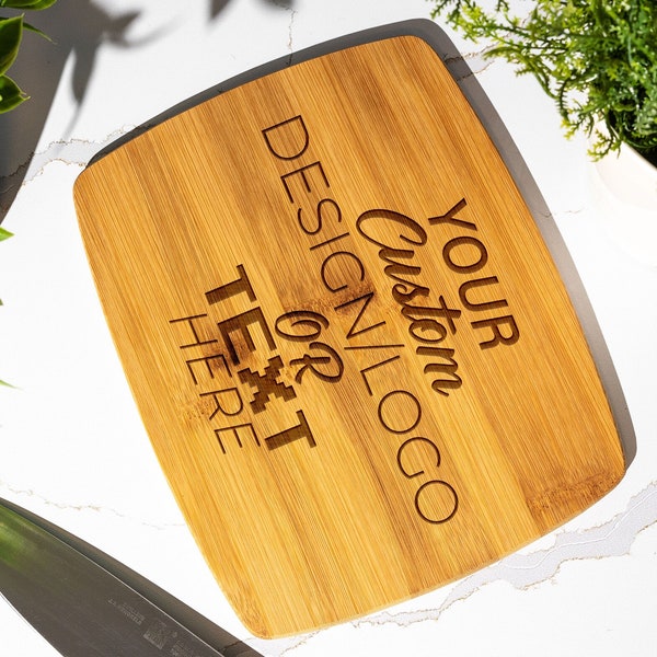 Custom Logo Cutting Board - Etsy
