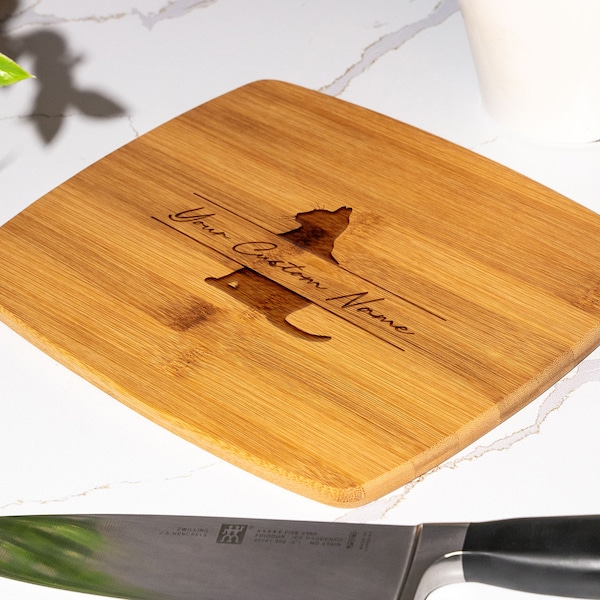 Cat Cutting Board - Etsy