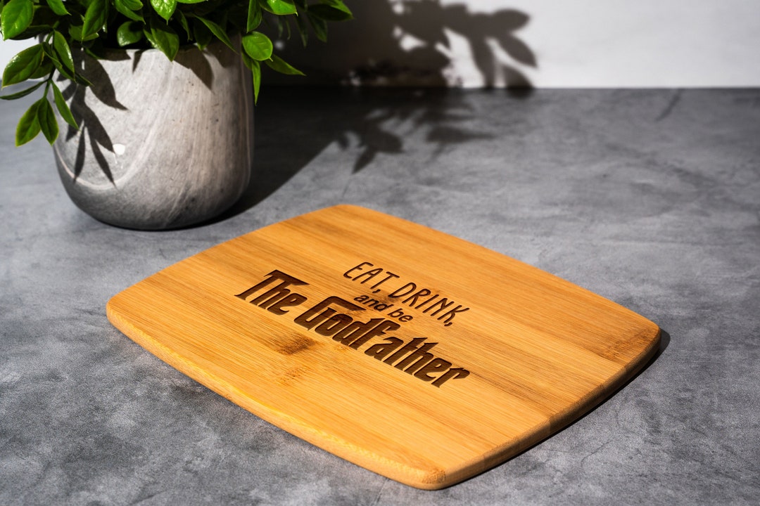 Eat Drink and Be the Godfather Cutting Board - Mafia Theme Kitchen ...