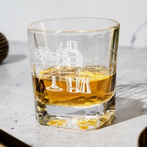 Whiskey Glass Cocktail Shaker Set - Cocktail Making Kit, Mixed Drink ...