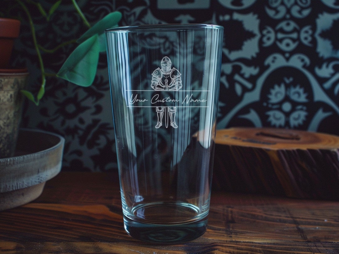 Medieval Knight Armor Pint Glass, Beer Lover Gift, Knight Armor Design ...