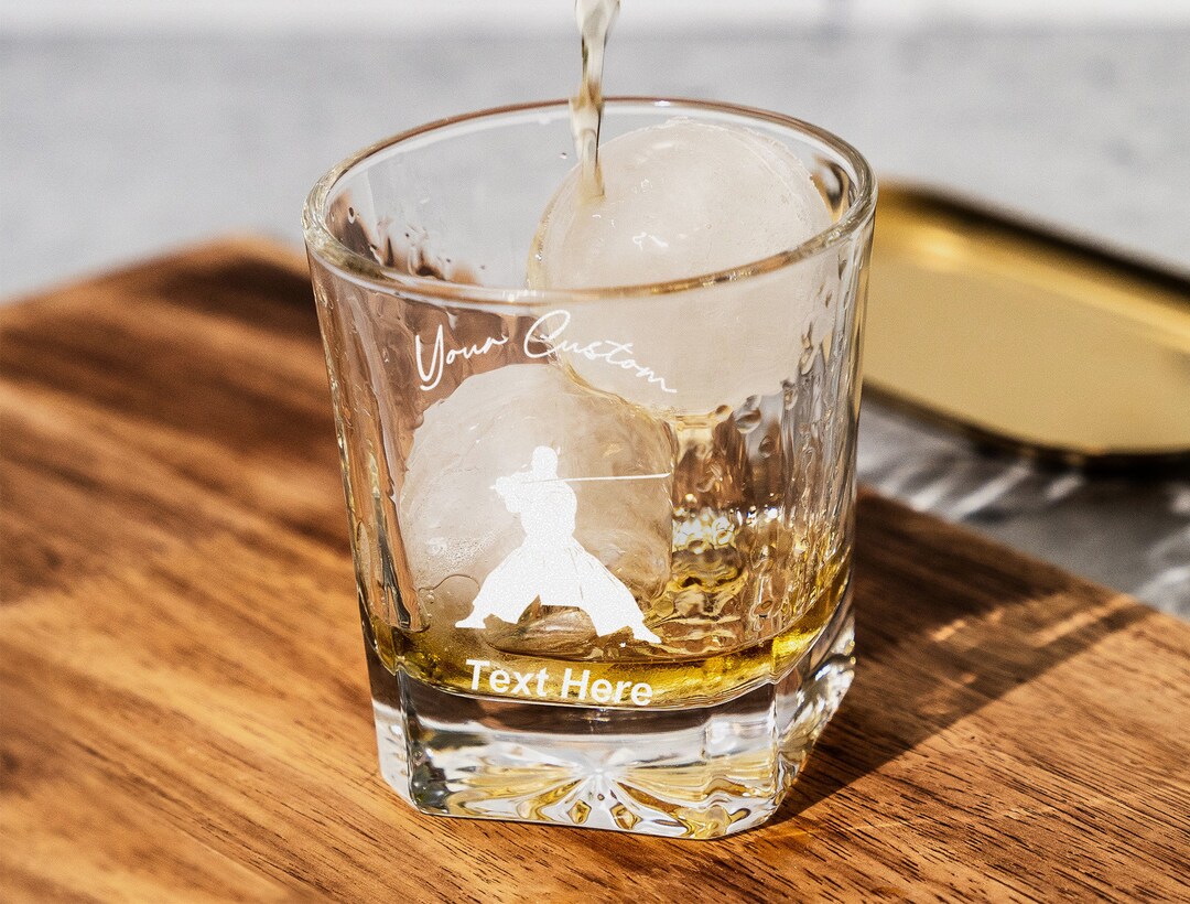 Kendo Bamboo Sword Strike Whiskey Glass, Unique Gift, Martial Arts ...