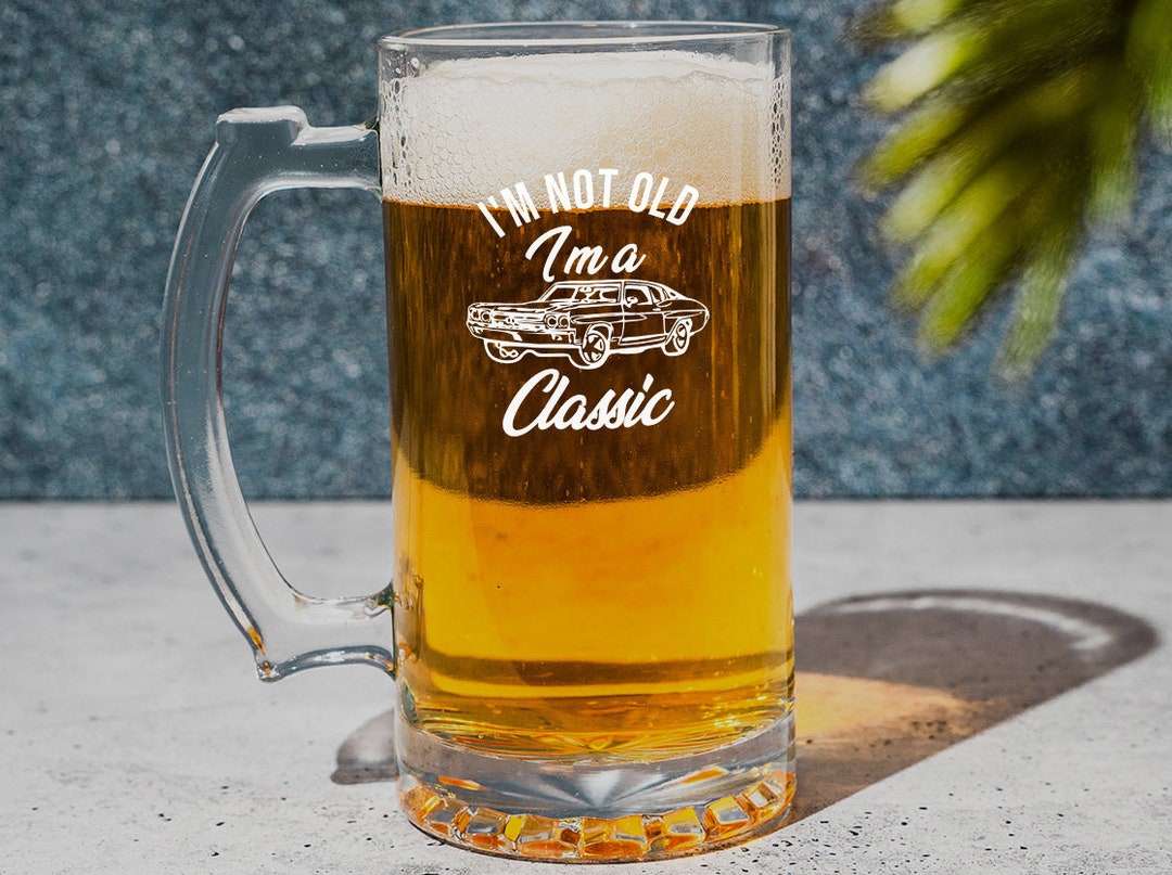Engraved Classic Mustang Beer Mug - Personalized Car Lover Gift - Etsy