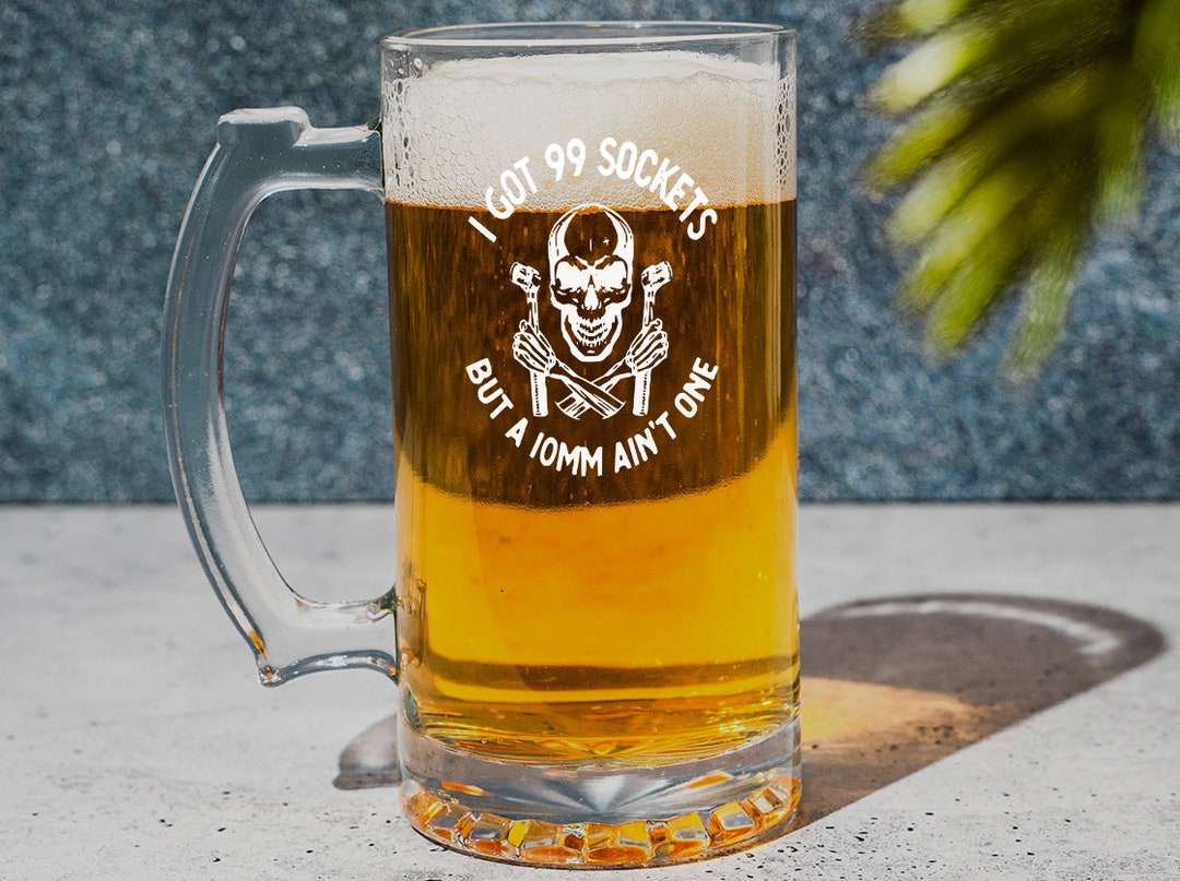 99 Sockets 10mm Beer Mug - Mechanic Humor, Tool Lover Gift, Unique ...
