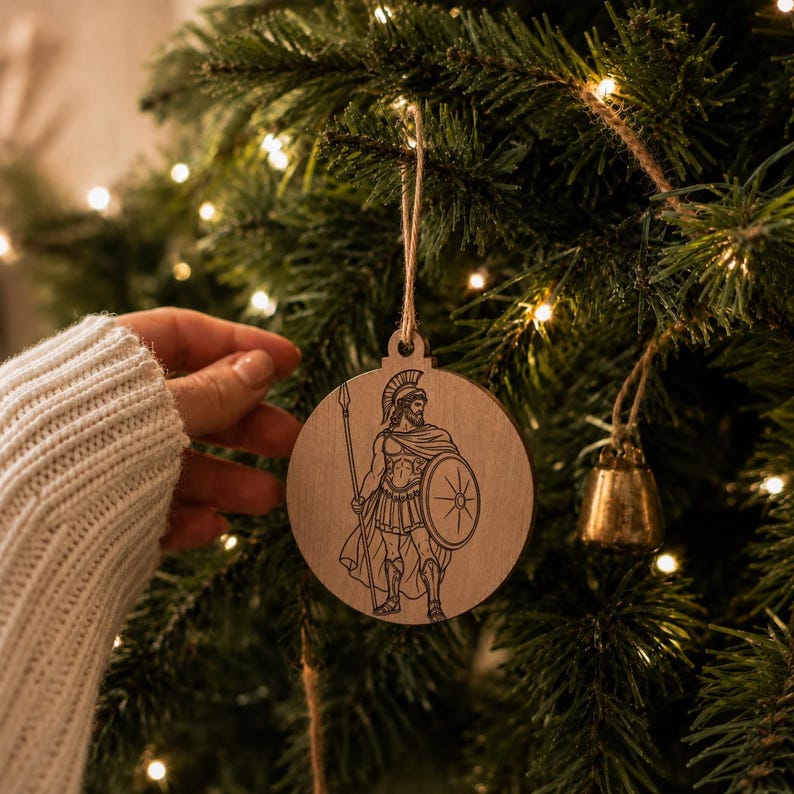 Mars God Wooden Ornament, Roman War Deity Hanging Decoration, Mythology ...