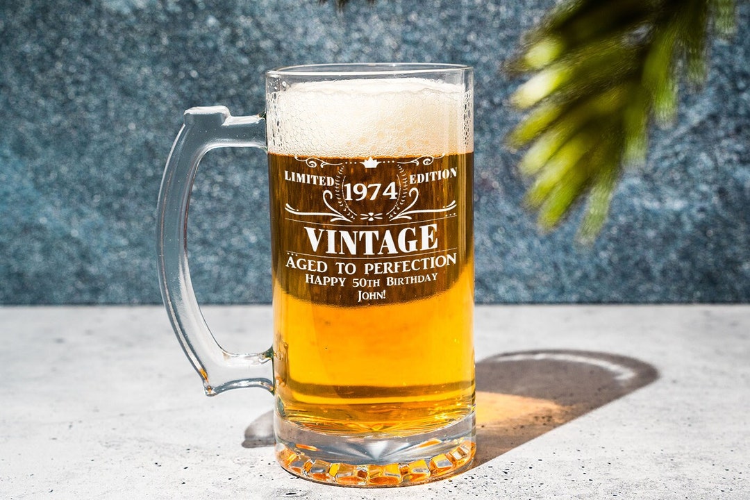 Personalized Beer Mug, Engraved Beer Mug, Jumbo Beer Mug, Fathers Day ...