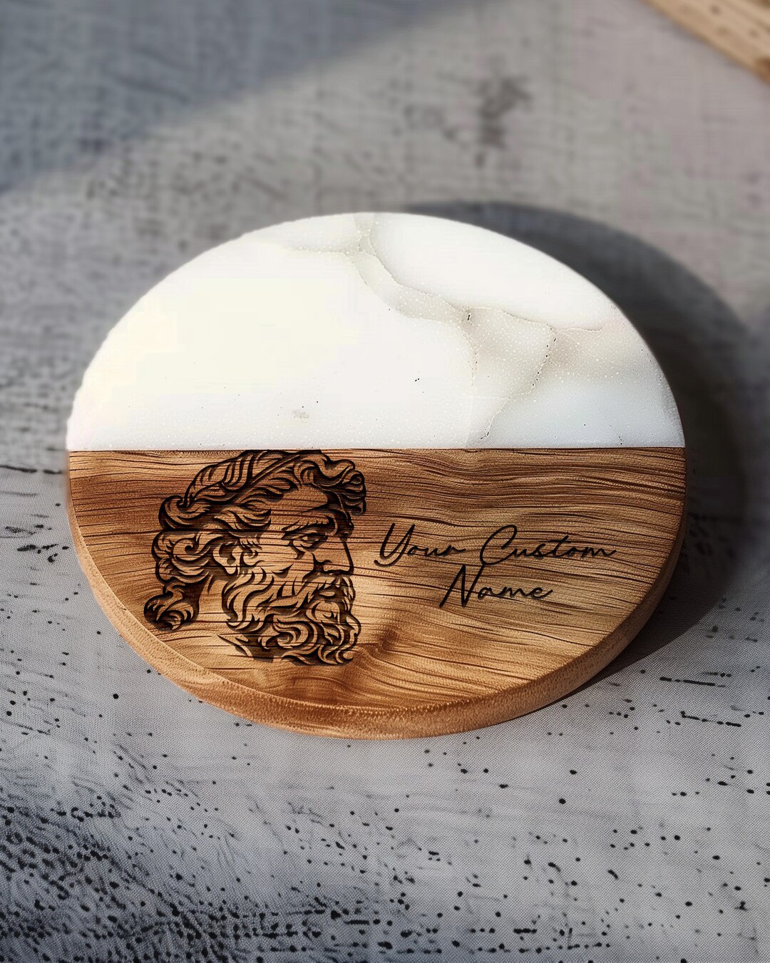 Ancient Greek Mythology Coaster, Marble Coaster, Acacia Wood Coaster ...
