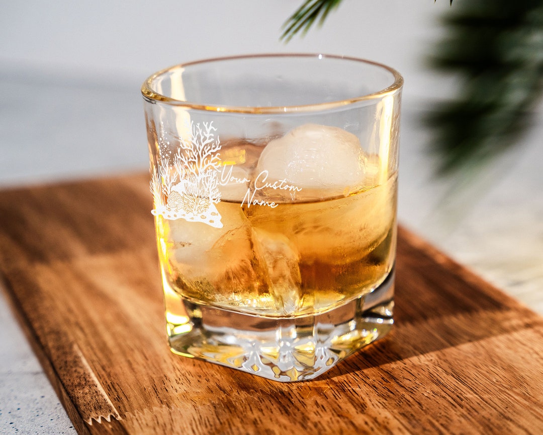 Undersea Coral Colony Whiskey Glass, Ocean Decor, Unique Barware, Gift ...