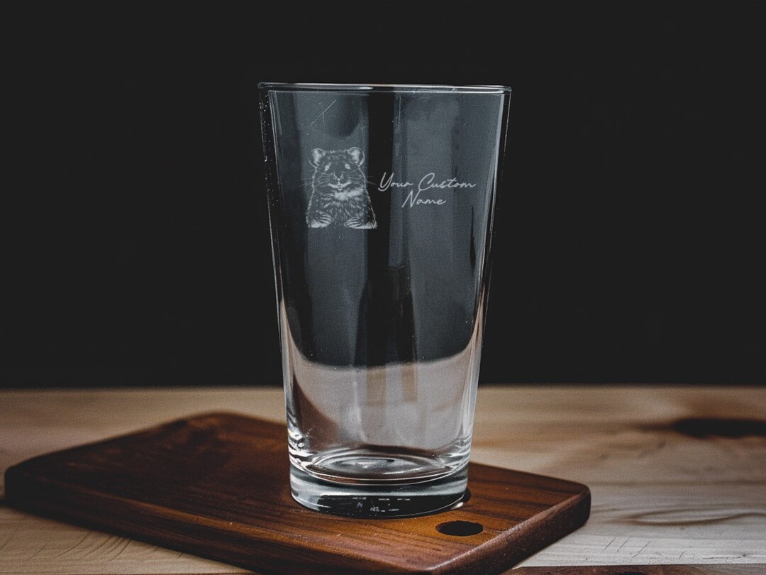 Quokka Smiling Pint Glass, Cute Animal Beer Glass, Unique Barware Gift ...