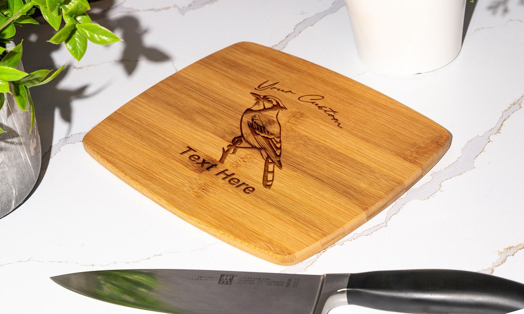 Blue Jay Bird Watchers Cutting Board, Kitchen Decor, Bird Watching ...
