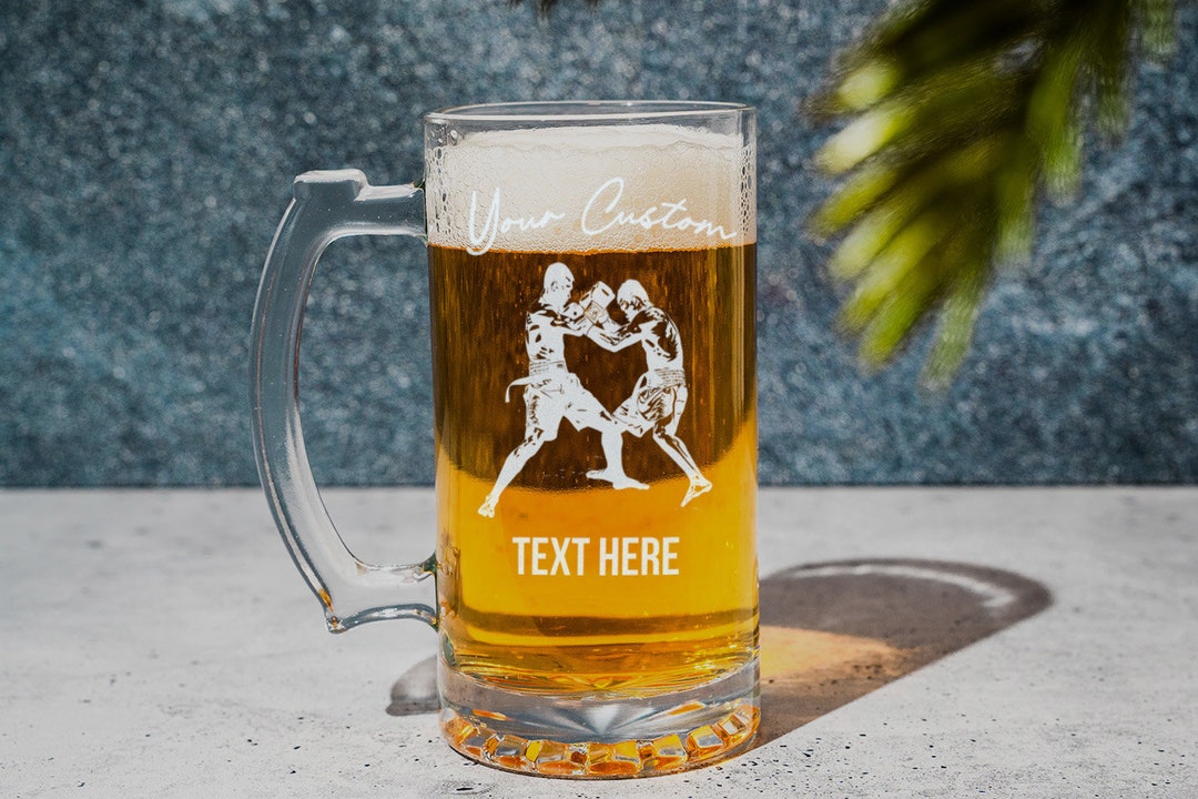 Glass Beer Mug for Thai Muay Thai Fighters, Training Gear, Kickboxing ...