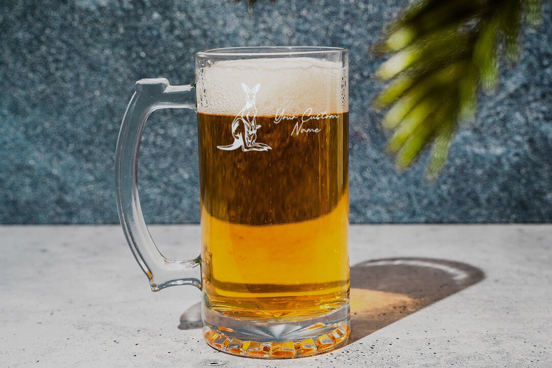 Kangaroo Beer Mug, Baby Pouch Design, Unique Australian Gift, Animal ...
