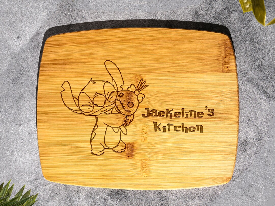 Personalized Stitch and Scrump Cutting Board - Lilo & Stitch Decor ...