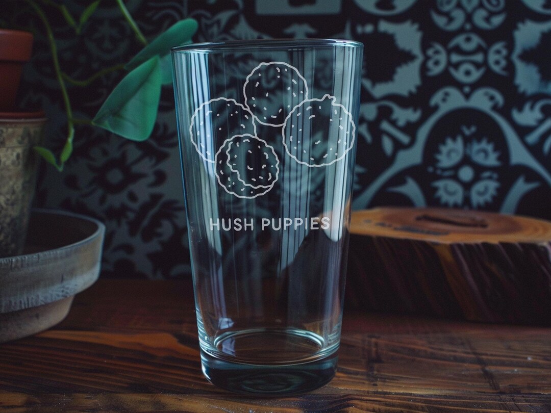 Hush Puppies North Carolina Pint Glass – Southern Comfort Food Design ...