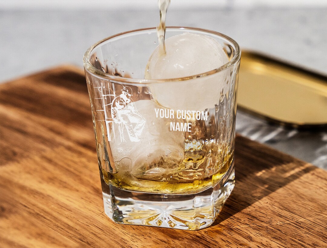 Lineman Whiskey Glass: Custom Power Line Art, Tough Glassware - Etsy