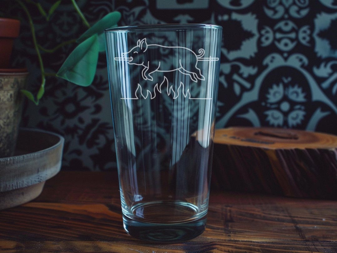 Lechon Philippines Pint Glass – Traditional Roast Pig Design Filipino ...