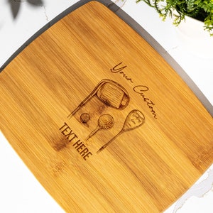 Golfing Guru Cutting Board, Golf Clubs Design, Kitchen Decor, Tee Time ...