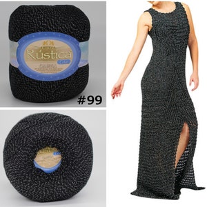 RUSTICA ECLAT (153grs) by Omega. Fine Cotton Yarn for Crocheting and ...
