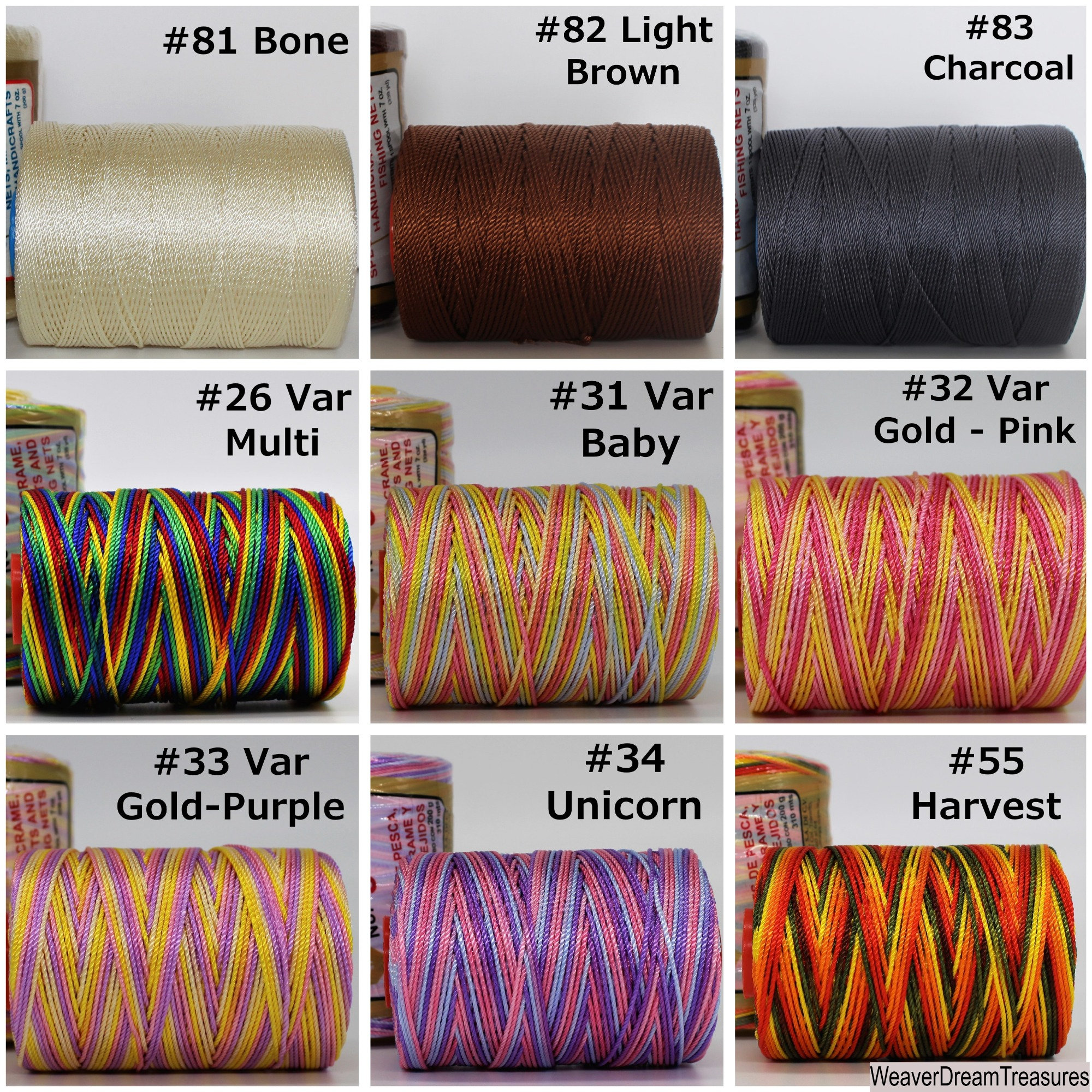 La Espiga No.6 - 100% Nylon. Omega. Crochet Thread for Crafts, Nylon ...