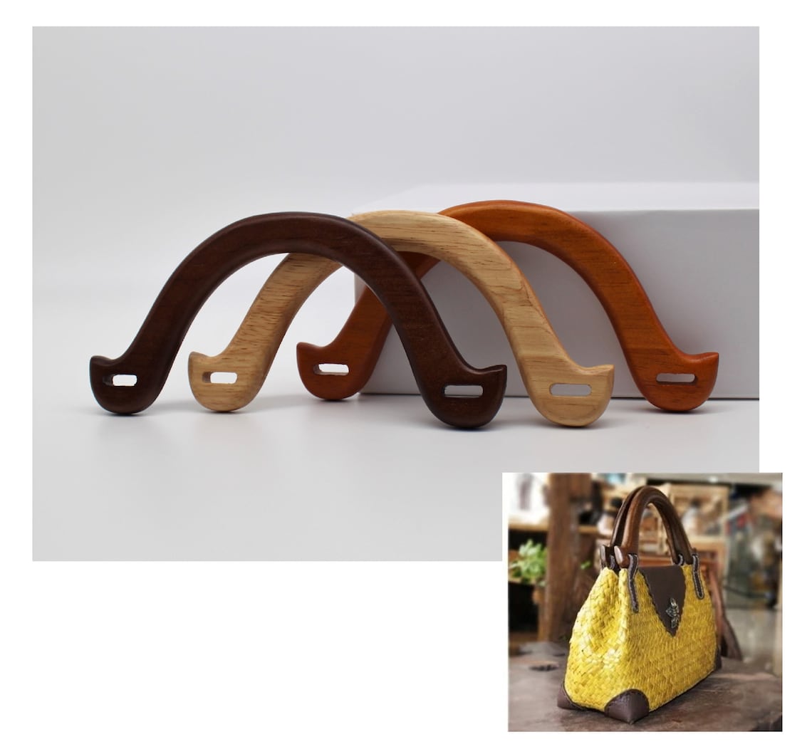 1 Pair Purse Handles Wood Handles for Bags Bag Making - Etsy